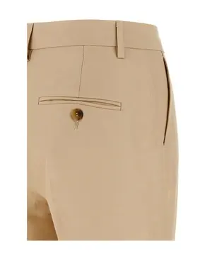 Alberto Biani Pleated Chinos Pants - Beige