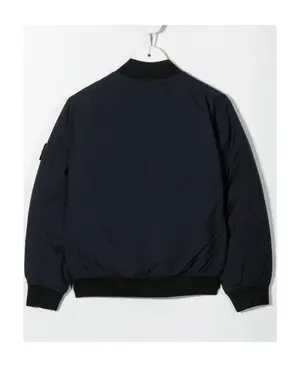 Stone Island Logo-patch Bomber Jacket - Blue