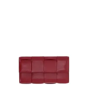 Bottega Veneta Fold-over Wallet - Red