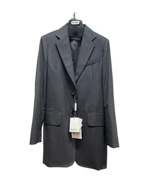 Max Mara Striped Single-breasted Blazer