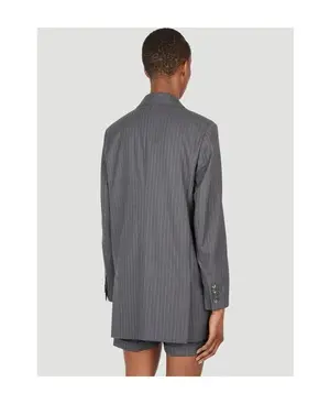 Max Mara Striped Single-breasted Blazer