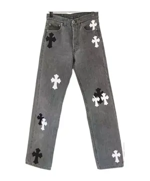 Chrome Hearts Embellished Denim Pants