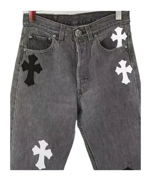 Chrome Hearts Embellished Denim Pants