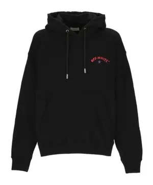 Off-White Logo Printed Drawstring Hoodie