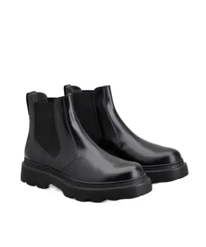 TOD'S Elasticated Side Ankle Boots - Black