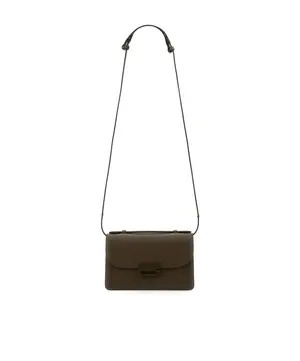 Victoria Beckham Logo Plaque Mini Shoulder Bag - Black