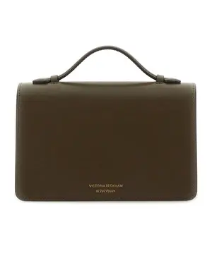 Victoria Beckham Logo Plaque Mini Shoulder Bag - Black
