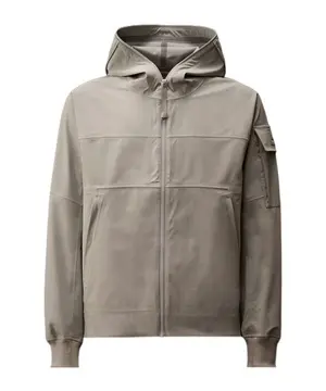 C.P. COMPANY Metroshell Zip Hooded Jacket - Grey
