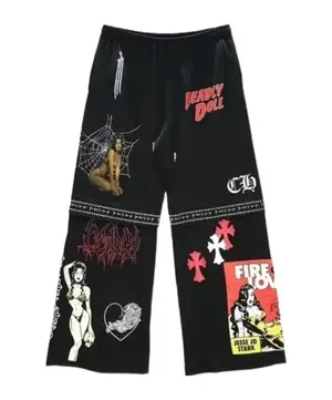 Chrome Hearts Drawstring Waist-edge Sweatpants - Black