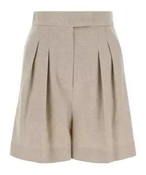 Max Mara Pleated Straight Fit Shorts