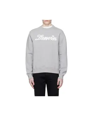 LANVIN Crewneck Long-sleeved Sweatshirt With Ribbed Details