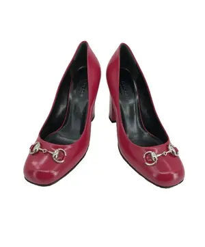 Gucci Horsebit High Heel Pumps - Red