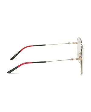 Gucci Hexagonal Frame Eyeglasses - Black