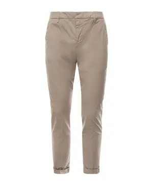 DONDUP Tapered-leg Slim Fit Pants - Nude