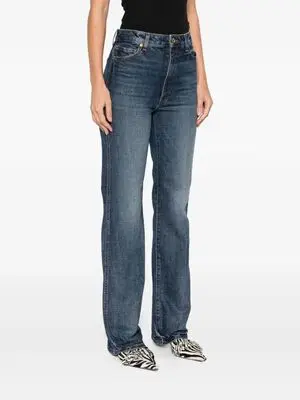 Khaite Danielle Straight-leg Jeans - Blue