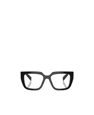 Prada Square Frame Eyeglasses - Black