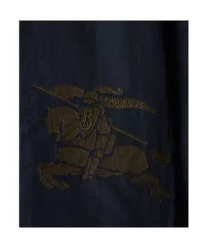 Burberry Logo Detailed Hooded Zip-up Jacket