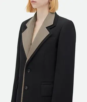 Bottega Veneta Curved Sleeved Jacket