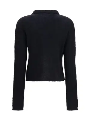 Our Legacy Mazzy Long Sleeved Ribbed-knit Cardigan - Black