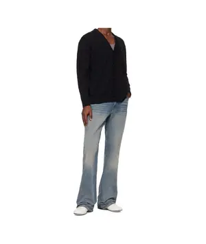 MARINE SERRE V-neck Knitted Cardigan
