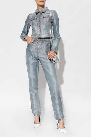 DIESEL® Sequined Denim Cargo Shorts