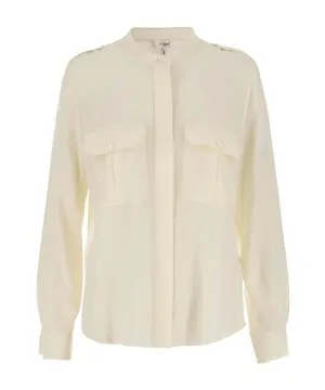 Chloé Long-sleeved Shirt With Pocket Detail - No