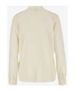 Chloé Long-sleeved Shirt With Pocket Detail