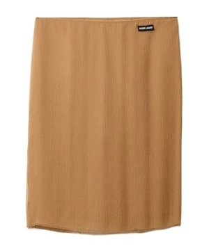 Miu Miu Slit Midi Skirt - Biscuit