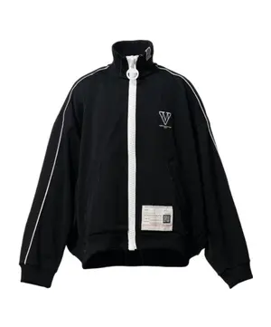 Mihara Yasuhiro Oversized Zip-up Track Jacket With Embroidered Logo