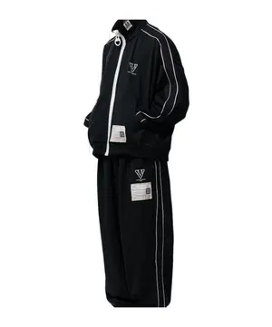 Mihara Yasuhiro Oversized Zip-up Track Jacket With Embroidered Logo