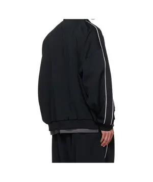 Mihara Yasuhiro Oversized Zip-up Track Jacket With Embroidered Logo