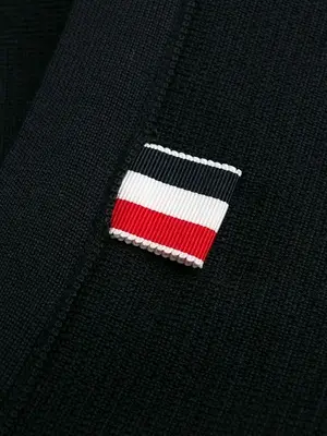 Thom Browne 4-bar Striped Cardigan - Navy Blue