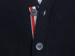 Thom Browne 4-bar Striped Cardigan - Navy Blue