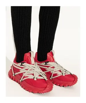 Moncler Strapped Low-top Sneakers - Red