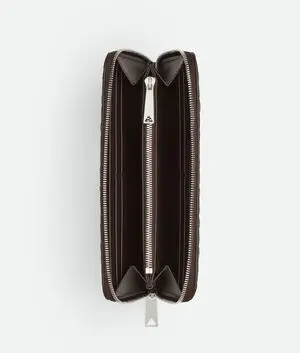Bottega Veneta Intrecciato Zip Around Wallet - Fondant