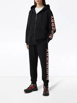 Burberry Logo Print Jogging Pants
