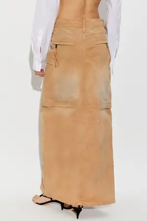 Dsquared2 Utility Distressed Long Skirt