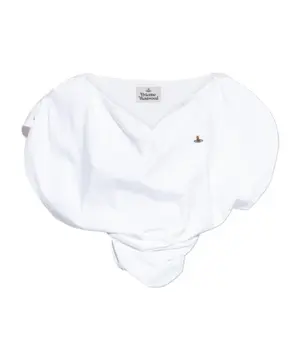 VIVIENNE WESTWOOD Asymmetrical Draped Top - White
