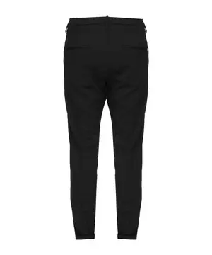 DONDUP Low Rise Tailored Trousers - Black