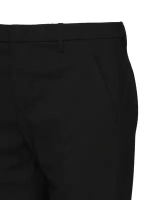 DONDUP Low Rise Tailored Trousers - Black