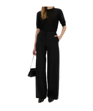 PT TORINO Wide Leg Pleated Trousers