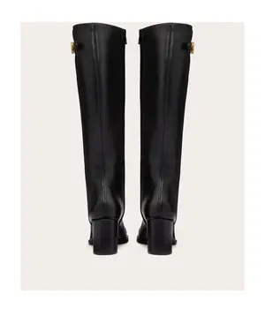 Valentino Garavani Vlogo Signature Almond Toe Boots