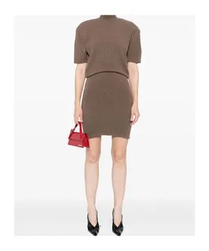 Jacquemus High Neck Knitted Dress
