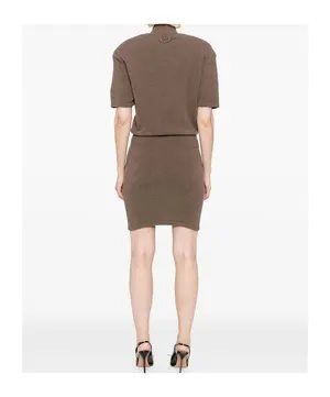 Jacquemus High Neck Knitted Dress