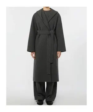 Max Mara Cashmere And Wool Hooded Coat