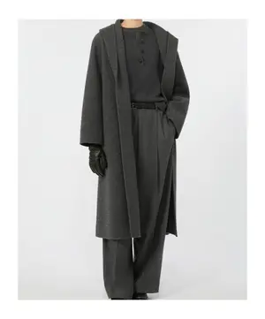 Max Mara Cashmere And Wool Hooded Coat