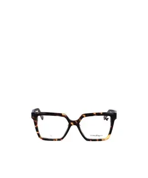 FERRAGAMO Square Frame Eyeglasses - Dark Turtle