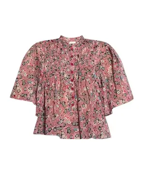 Isabel Marant Étoile Graphic Printed Cropped Top - Pink