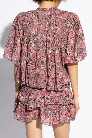 Isabel Marant Étoile Graphic Printed Cropped Top