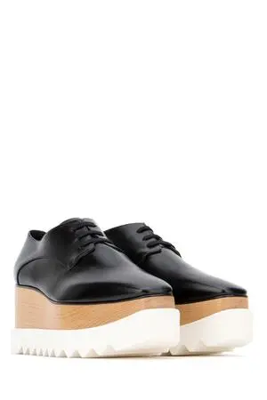 Stella McCartney Elyse Lace-up Platform Shoes - Black